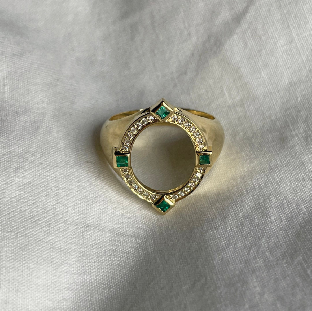 Dire Hollow Signet Ring– Yuniu Jewels