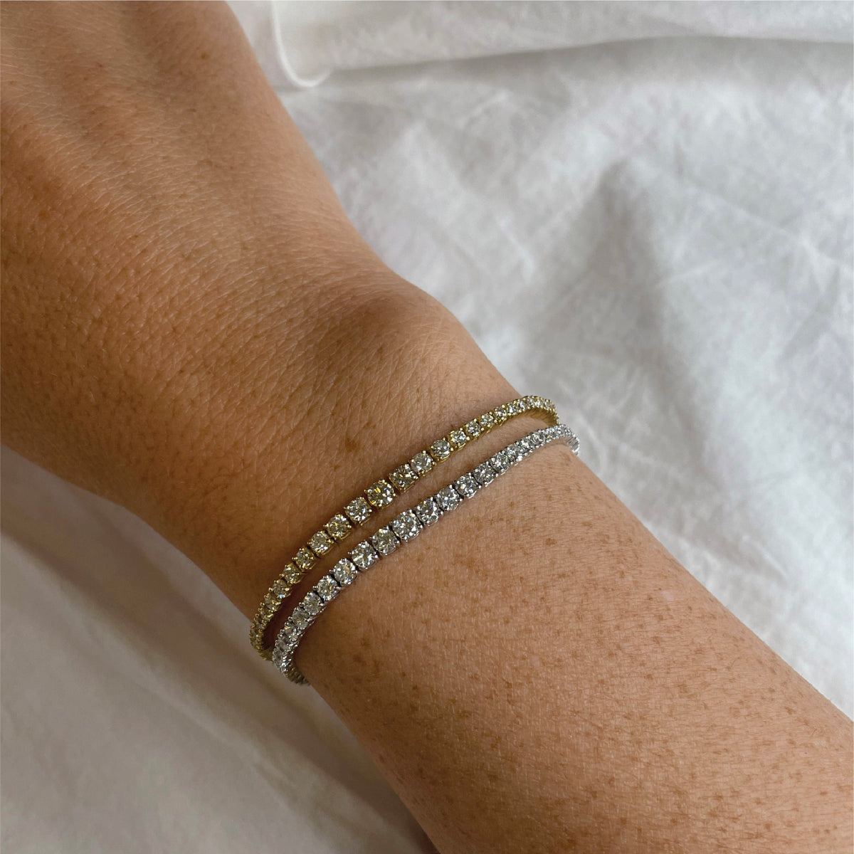 Tennis Bracelet Half Diamonds– Yuniu Jewels