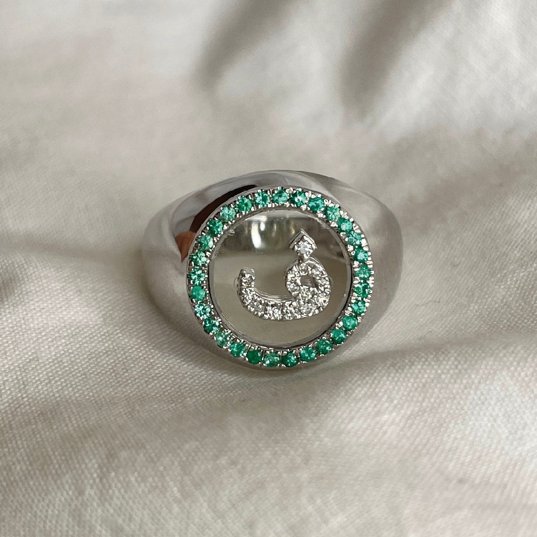 Colored Plex Signet Ring– Yuniu Jewels